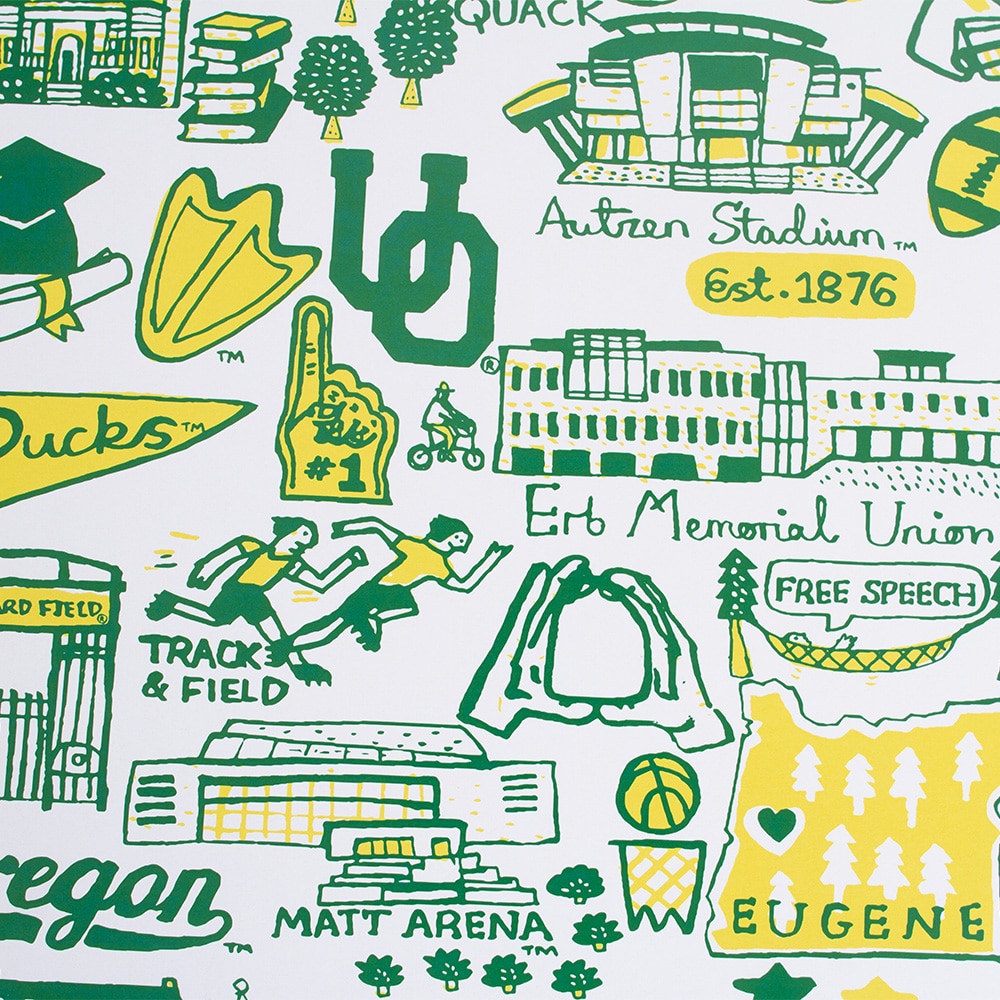 White Neil 12"x18" Full Color Julia Gash Poster